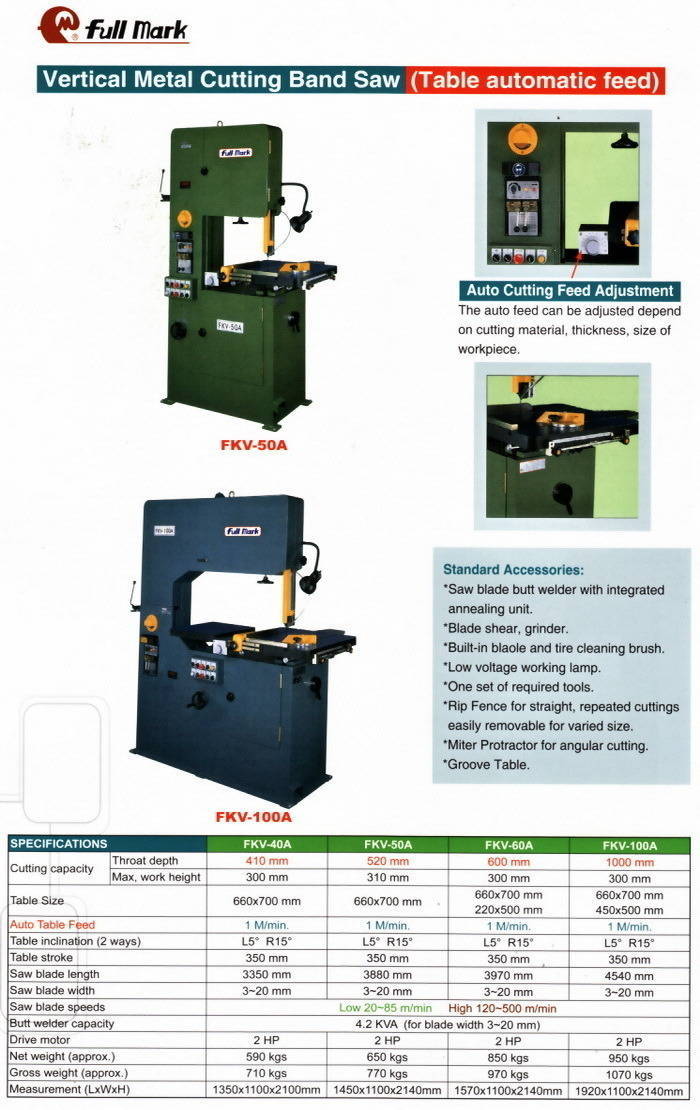 PRODUCT Vertical Metal Cutting Band Saw (Table Automatic Feed) : บริษัท ไออาร์ดี เอ็นจิเนียริ่ง ...