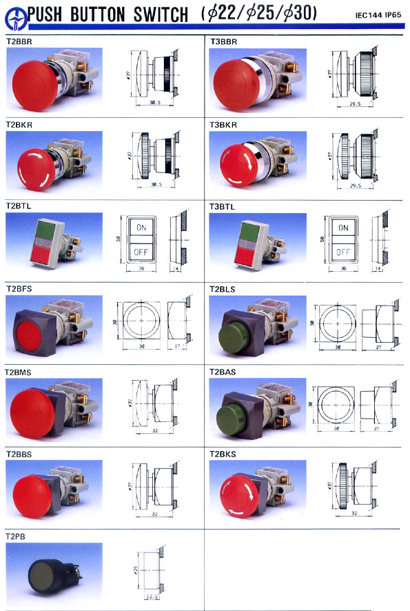 PRODUCT Push Button Switch : บริษัท ธีรชัยไพศาล เอ็นจิเนียริ่ง จำกัด ...