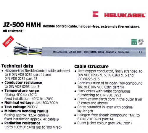 PRODUCT Halogen-free Cables : JZ-500 HMH : บริษัท ฮีลูเคเบิ้ล (ประเทศ ...