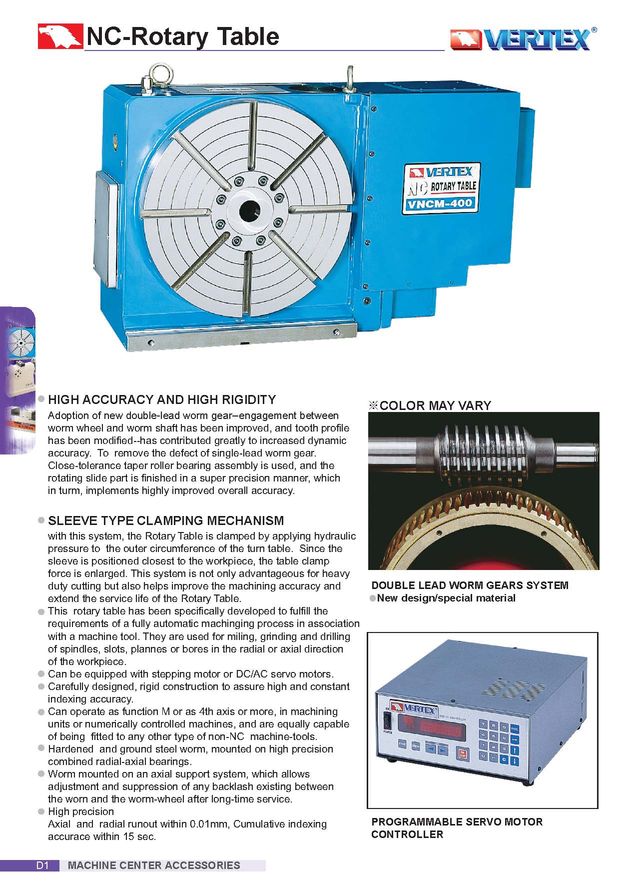 บริษัท เอส.เอ็ม.ที.เอเซีย จำกัด : NC-Rotary Table