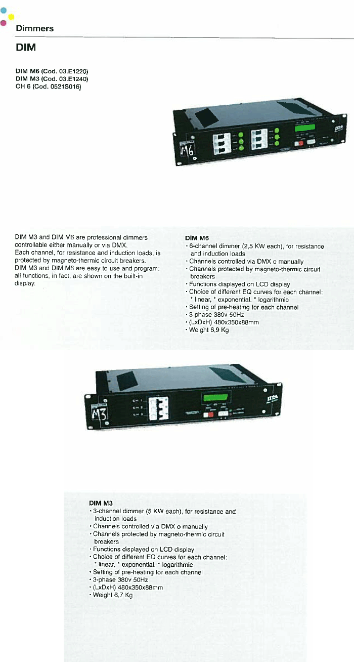 PRODUCT เครื่องควบคุมสำหรับไฟเวที : DTS : DIM M6 : บมจ.ไลท์ติ้ง แอนด์ ...