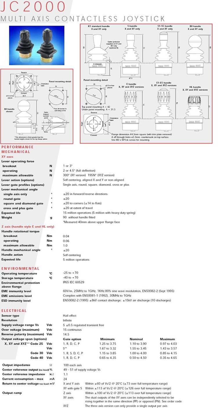PRODUCT จอยสติ๊ก - Joystick JC2000 : บริษัท คอนโทรล ดีไวซ์(สยาม) จำกัด ...