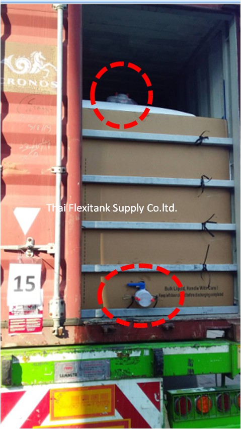 PRODUCT Flexitank, flexibag capacity 18000ltr , วาล์วล่าง Ball valve ...